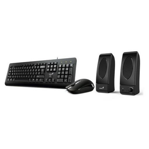 GENIUS Set Keyboard+Mouse+Speaker - 1PC.co.il