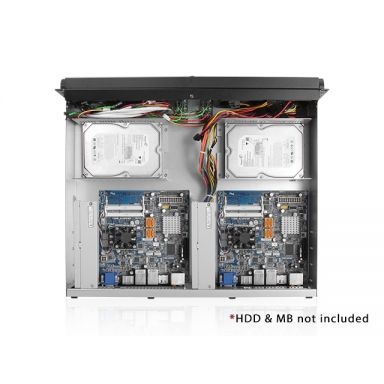 iStarUSA iSTAR Industrial grade 2U chassis for DUAL MINI-ITX system D ...