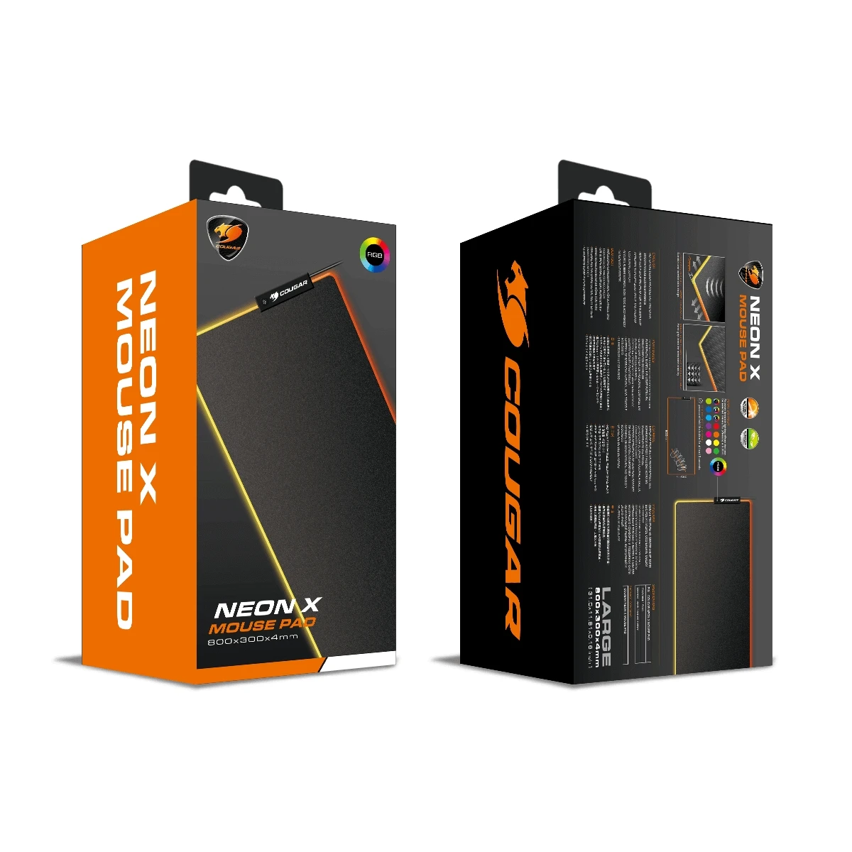 Cougar NEON X RGB Gaming Mouse Pad - 1PC.co.il