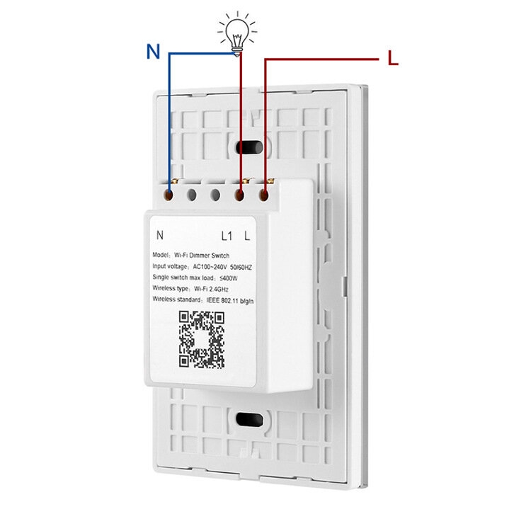 Tuya LED Dimmer Switch US WF-DS01 - 1PC.co.il