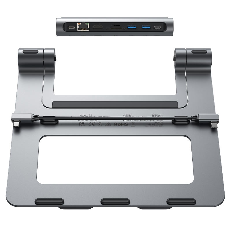 ACEFAST Multifunctional Laptop Stand with Hub E5 - 1PC.co.il