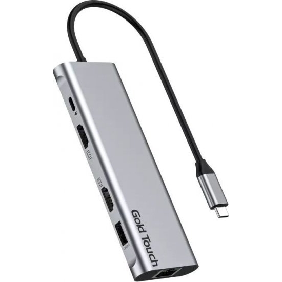 GOLDTOUCH SU-C13 TYPE-C USB HUB - 1PC.co.il