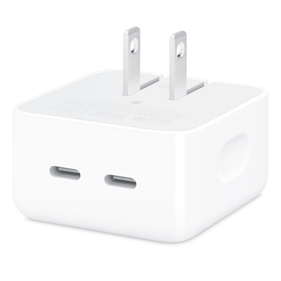 מטען Apple 35W Dual USB-C Port Power Adapter - א&א מחשבים וסלולר