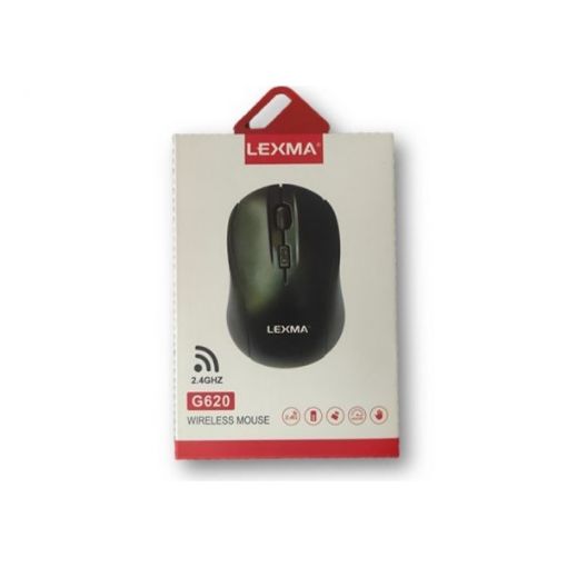 LEXMA Wireless Mouse 2.4GHz Black - 1PC.co.il