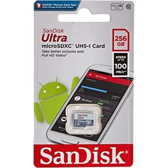 SanDisk Ultra Android microSDHC 256GB memory card SDSQUNR-256G-GN3MN in ...
