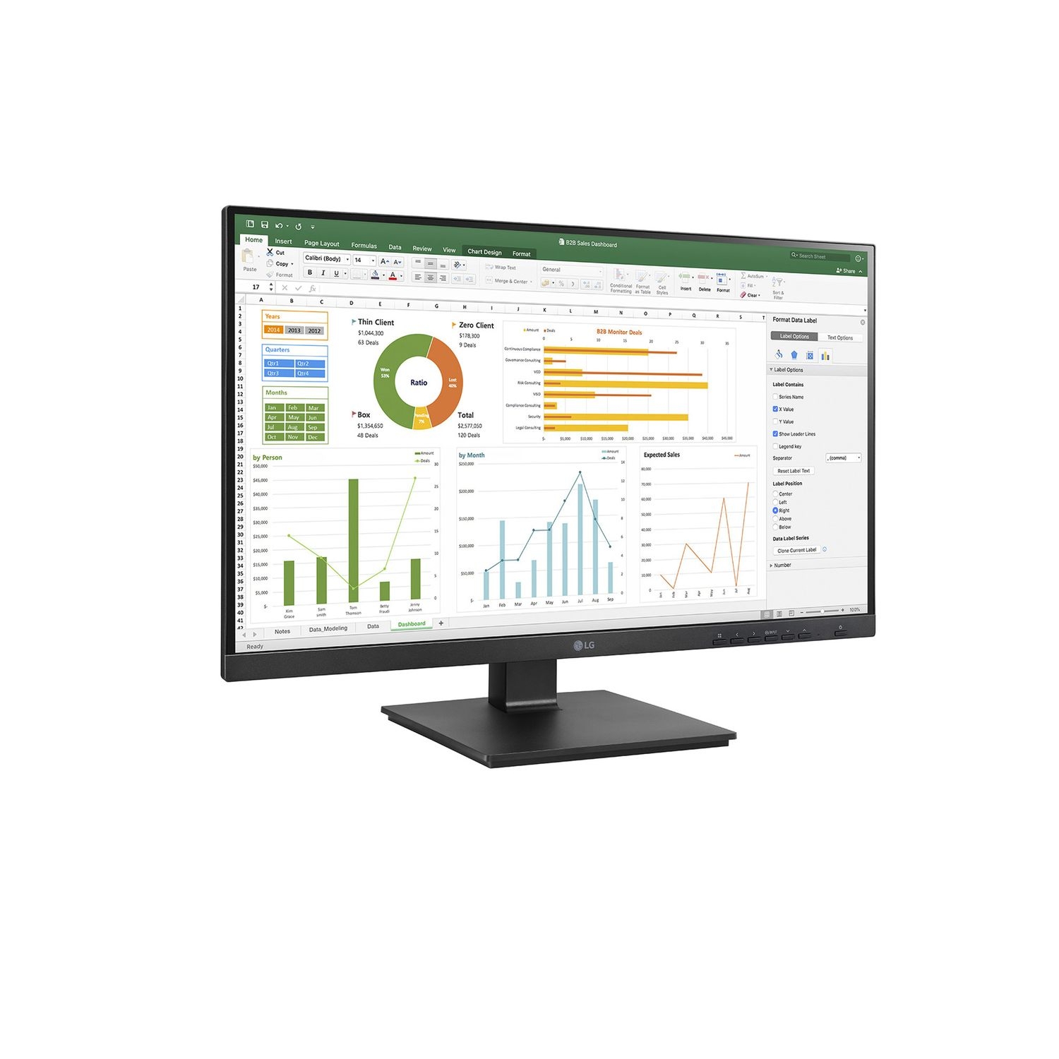 LG 27BN55U-B computer monitor in black. - 1PC.co.il