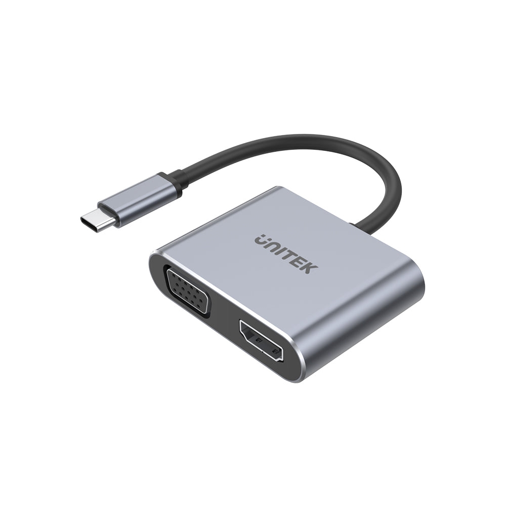 Unitek uHUB Q4 Lite 4-in-1 USB-C Hub with MST Dual Display and PD 100W ...