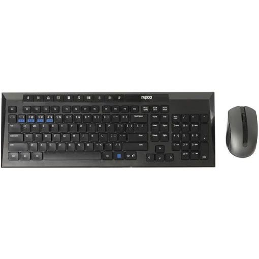 סט מקלדת ועכבר אלחוטיים Rapoo 8210M בצבע שחור - א&א מחשבים וסלולר