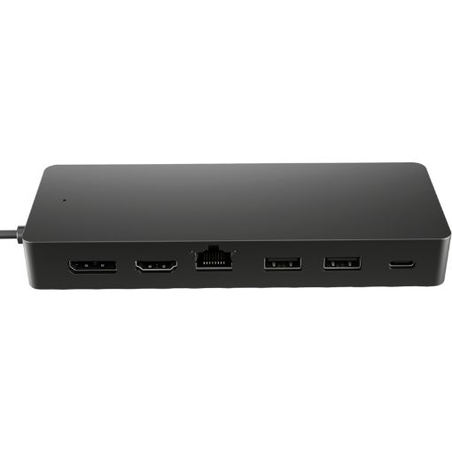 HP Univ USB-C Hub 50H55AA in black. - 1PC.co.il