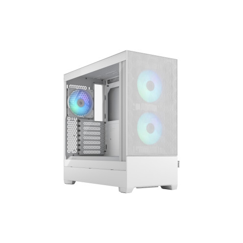 Fractal Design Pop Air RGB Computer Case White with Transparent Glass ...