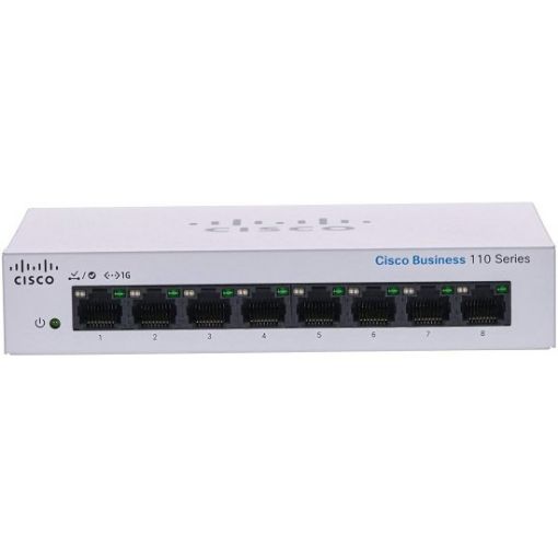 Cisco 8-Port Gigabit Desktop Unmanaged Switch CBS110-8T-D-EU - 1PC.co.il