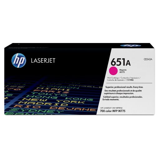 HP 651A Magenta Original LaserJet Toner Cartridge, CE343A - 1PC.co.il