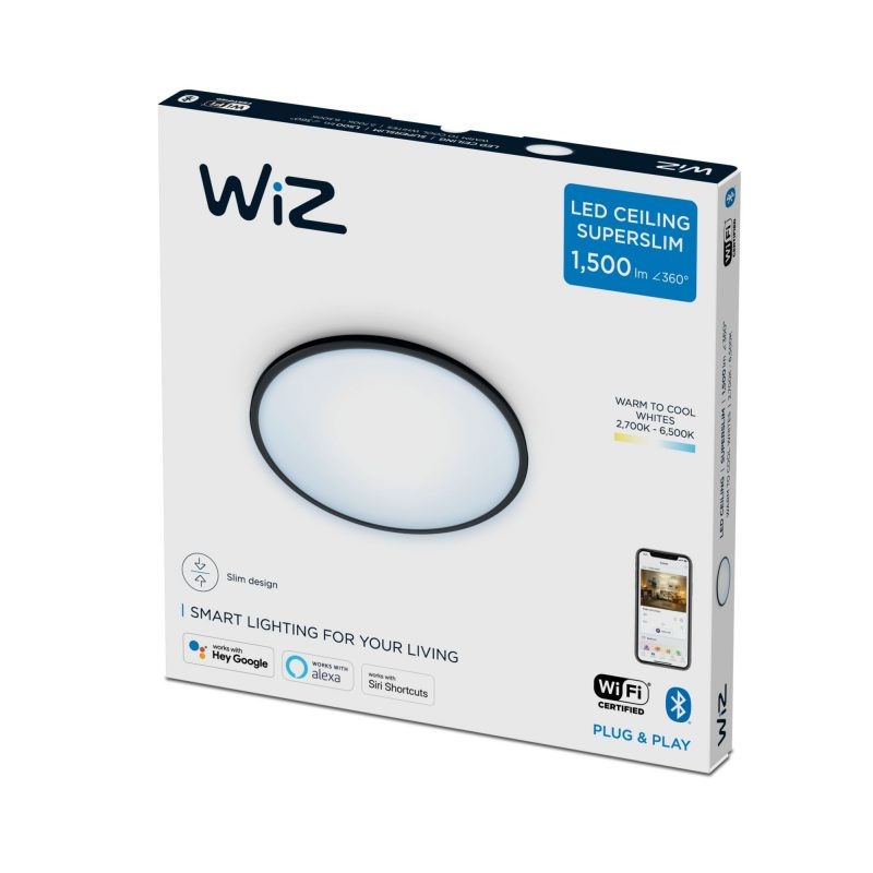 Wiz Smart Wireless Ceiling Mounted 14W SuperSlim B 27-65K. - 1PC.co.il