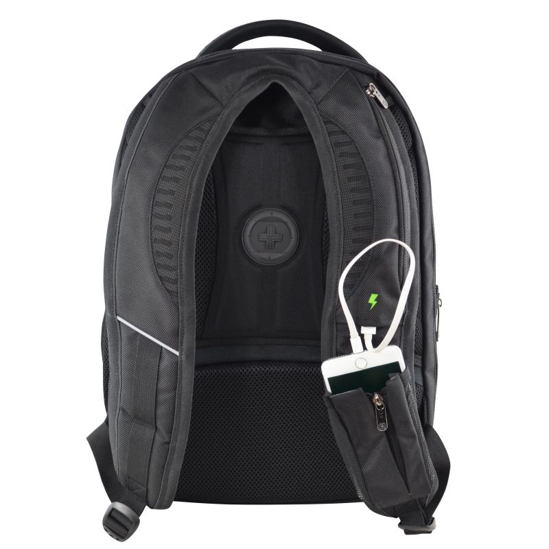 Swiss Digital black business travel backpack J16BT-1. - 1PC.co.il