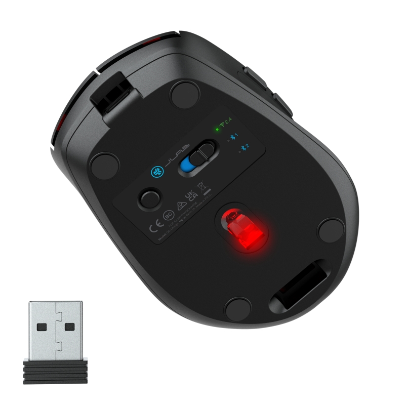 JLab Compact Portable Wireless Go Charge Mouse. - 1PC.co.il