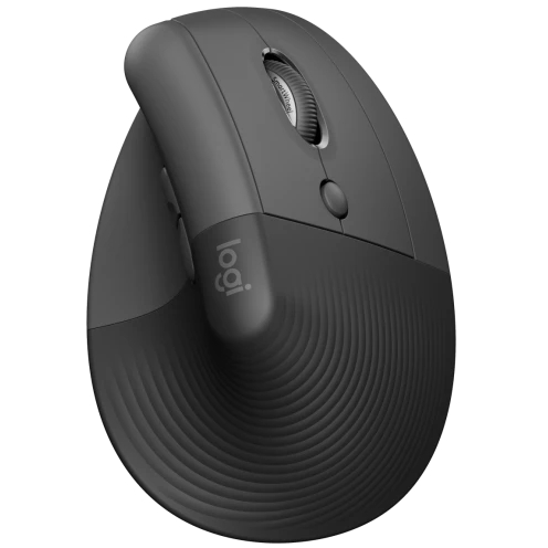 Logitech Lift Vertical Ergonomic Mouse Graphite - 1PC.co.il