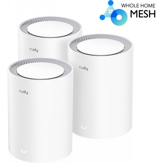 CUDY AX1800 Whole Home Mesh WiFi System M1800 3-pack - 1PC.co.il