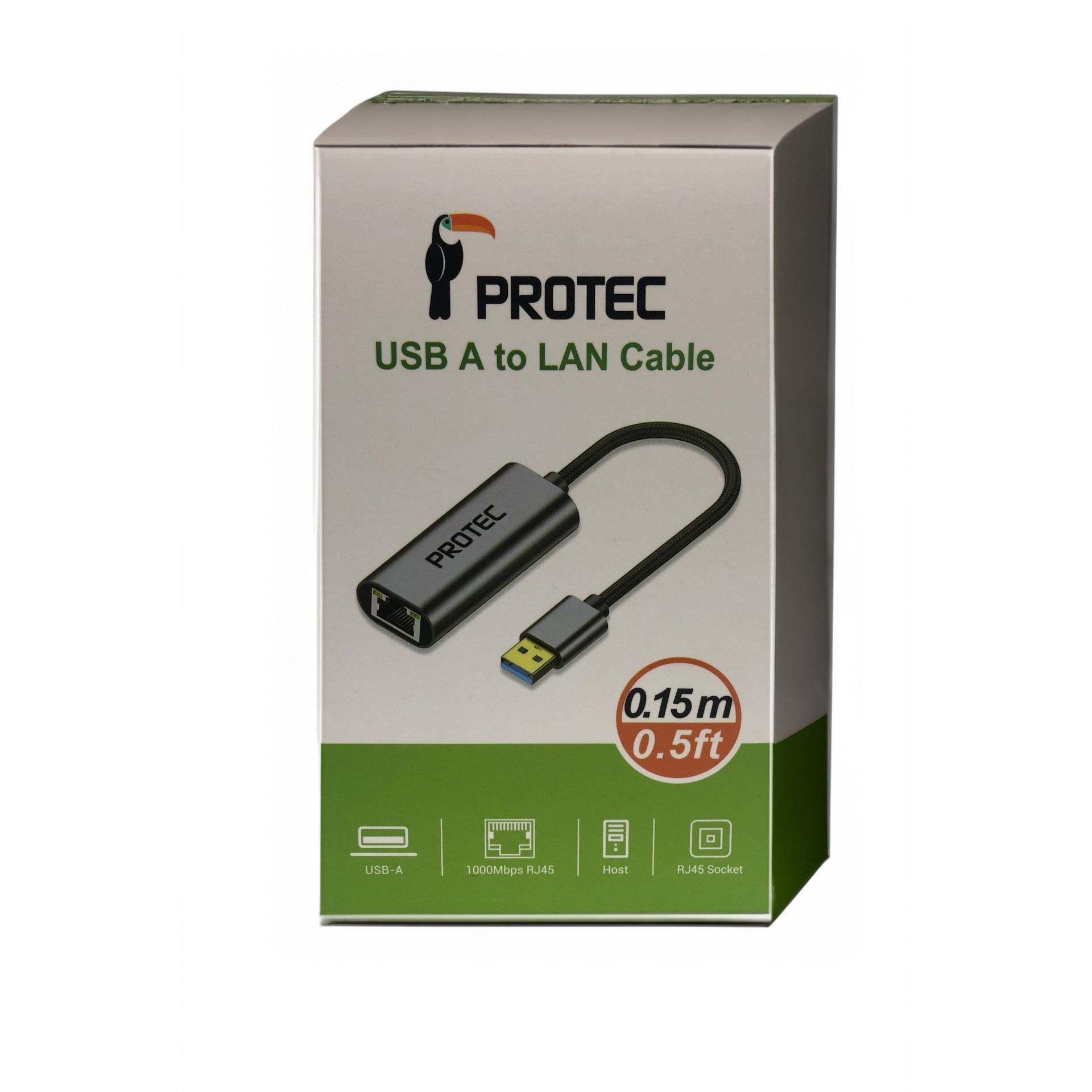 מתאם רשת USB-A 3.1 to Gigabit Lan Card Adapter Protec - א&א מחשבים וסלולר