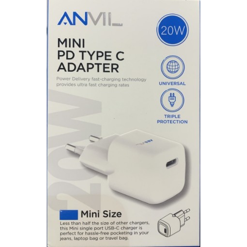 AVNIL Mini Charger PD 20W Type C - 1PC.co.il