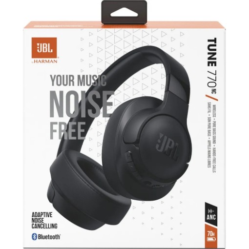 אוזניות ‏אלחוטיות JBL Tune 770NC בצבע שחור - א&א מחשבים וסלולר