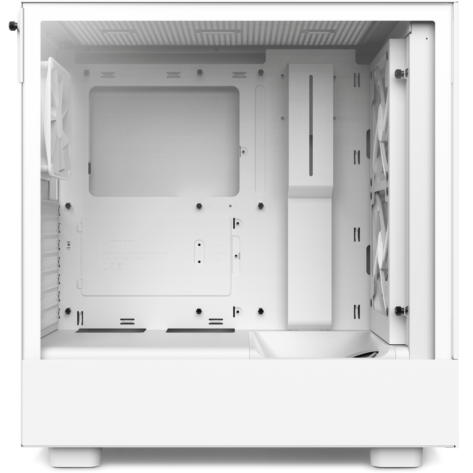 NZXT H5 Flow RGB Computer Case White CC-H51FW-R1. - 1PC.co.il