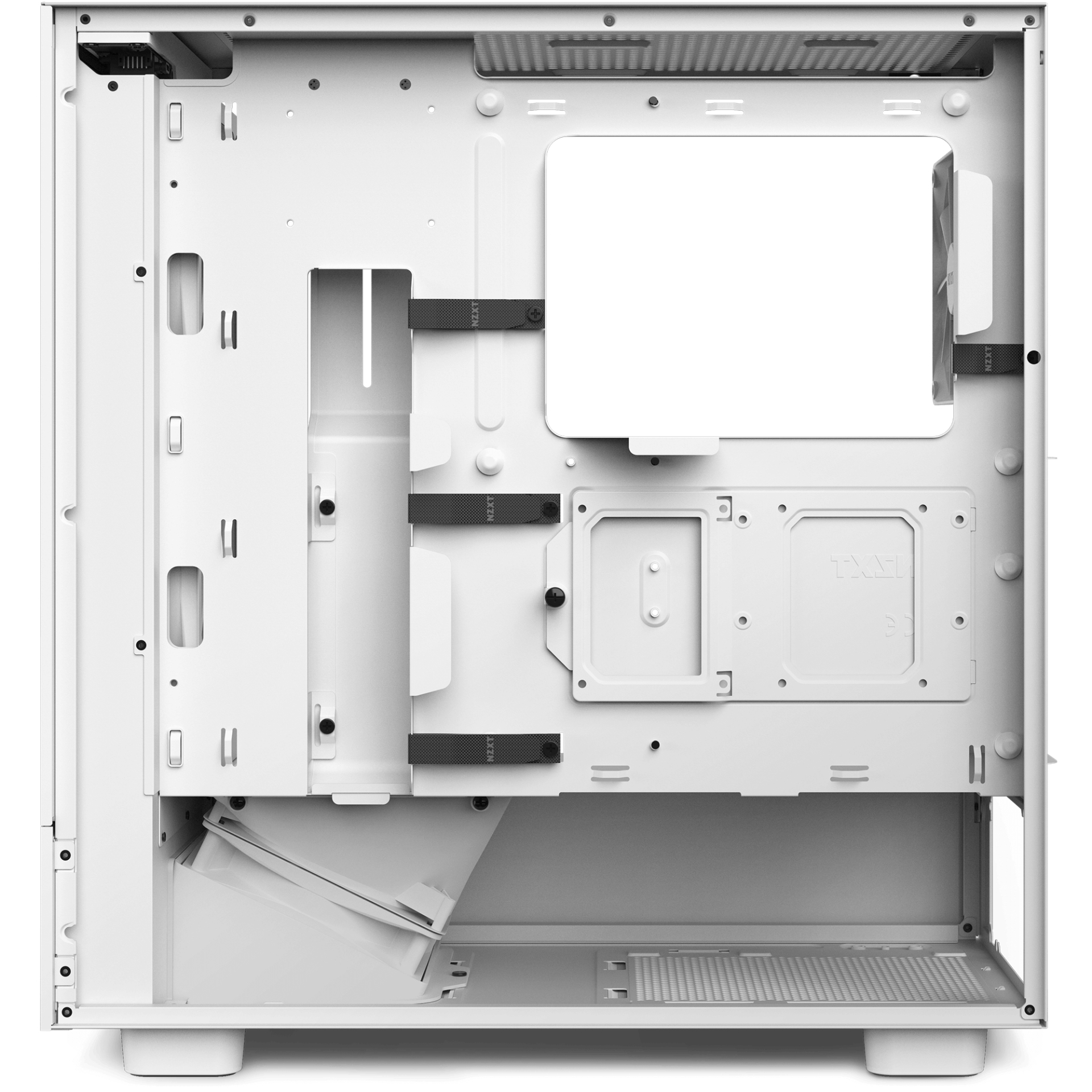 NZXT H5 Flow RGB Computer Case White CC-H51FW-R1. - 1PC.co.il