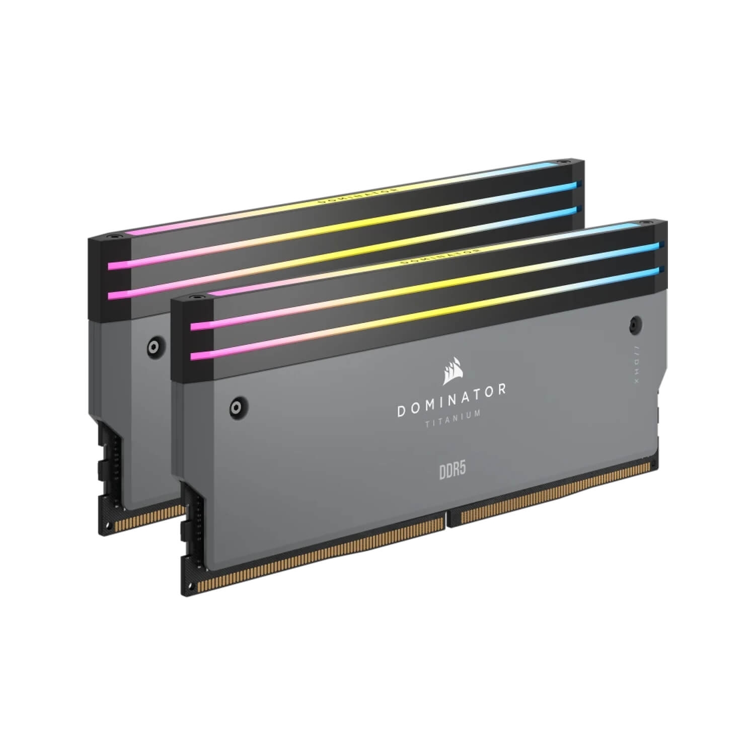 Corsair DDR5 64G (2x32G) 6000 CL30 Dominator Titanium RGB Grey ...