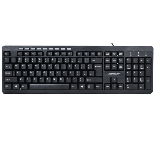 Russian Multimedia Keyboard - SilverLine KB-889 USB HEB/ENG/RUS. - 1PC ...