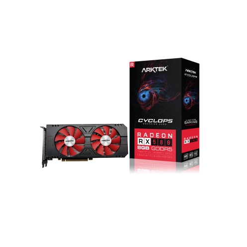 ARKTEK RX 580 8GB DDR5 256Bit AKR580D5S8GH1 is a graphics card. - 1PC.co.il