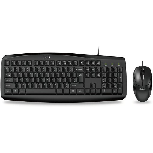 Genius Smart KM-200 Keyboard and Mouse USB Black thread set. - 1PC.co.il