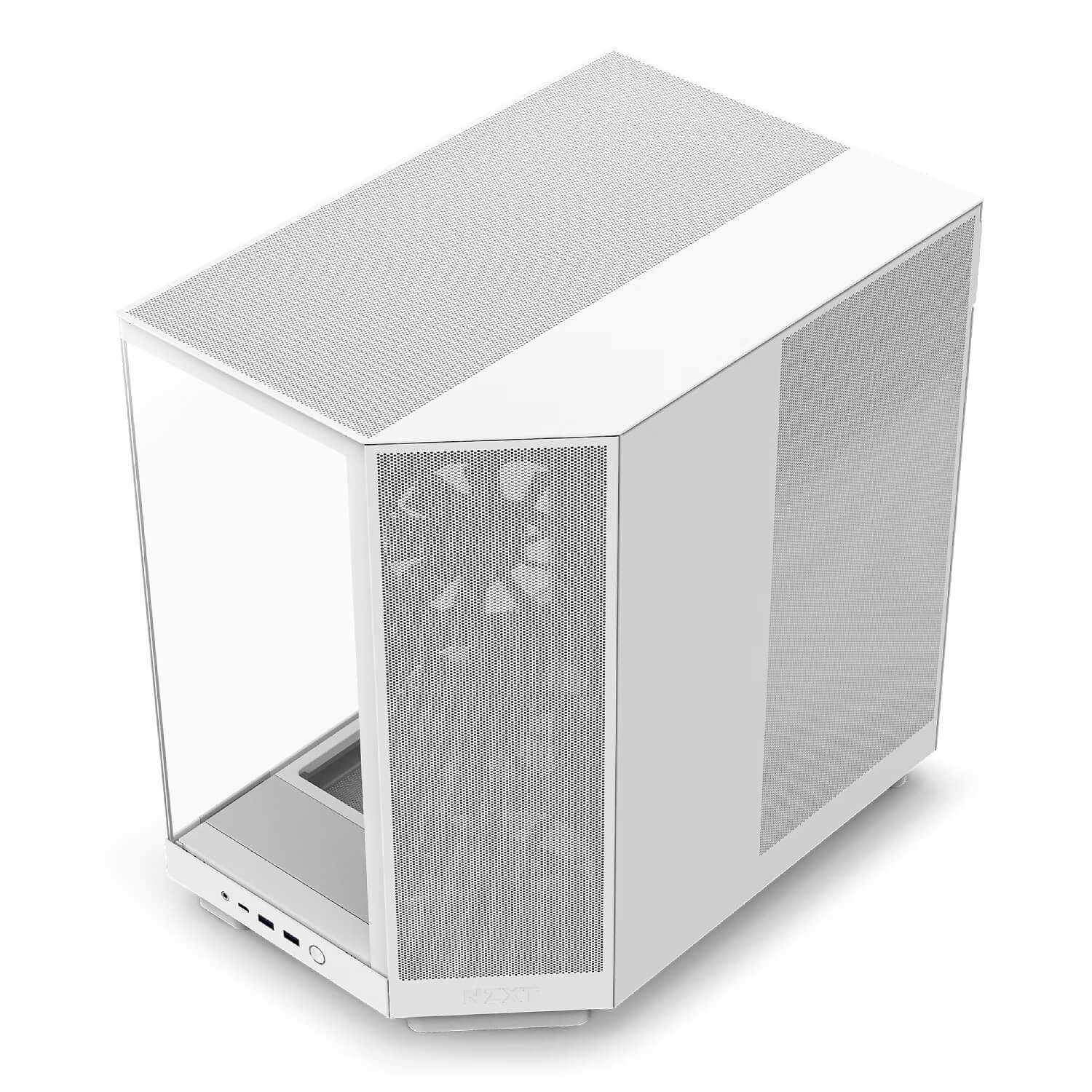 NZXT H6 Flow White Computer Case CC-H61FW-01. - 1PC.co.il