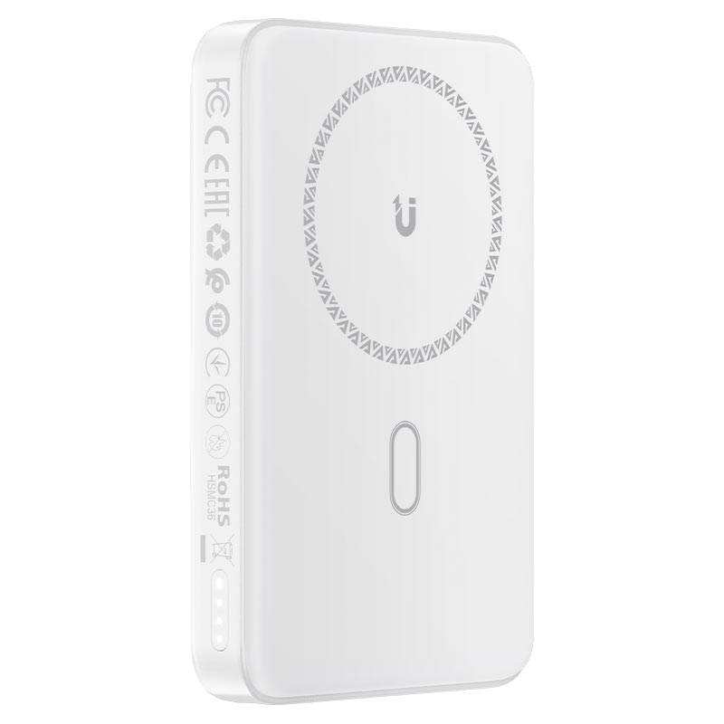 Резервный аккумулятор AceFast 10000mAh PD 20W MagSafe в белом цвете ...