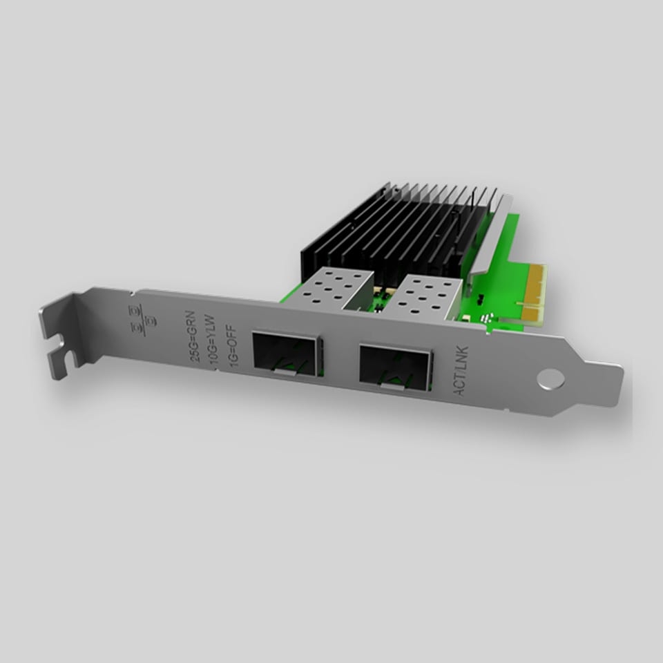 Сетевая карта Broadcom 57414 Dual Port 10/25GbE SFP28, PCIe Low Profile ...