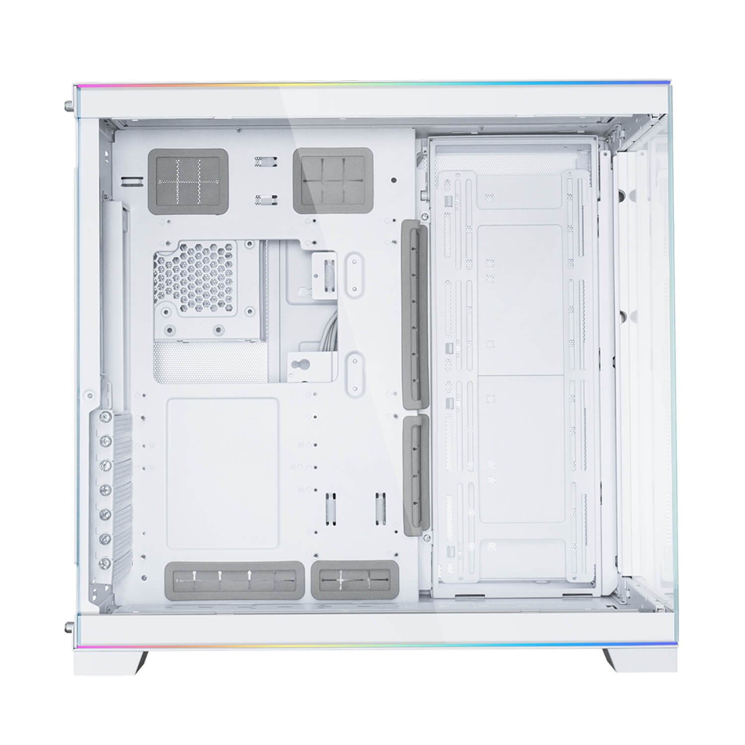 Lian-Li O11 Dynamic EVO RGB case in white color. - 1PC.co.il