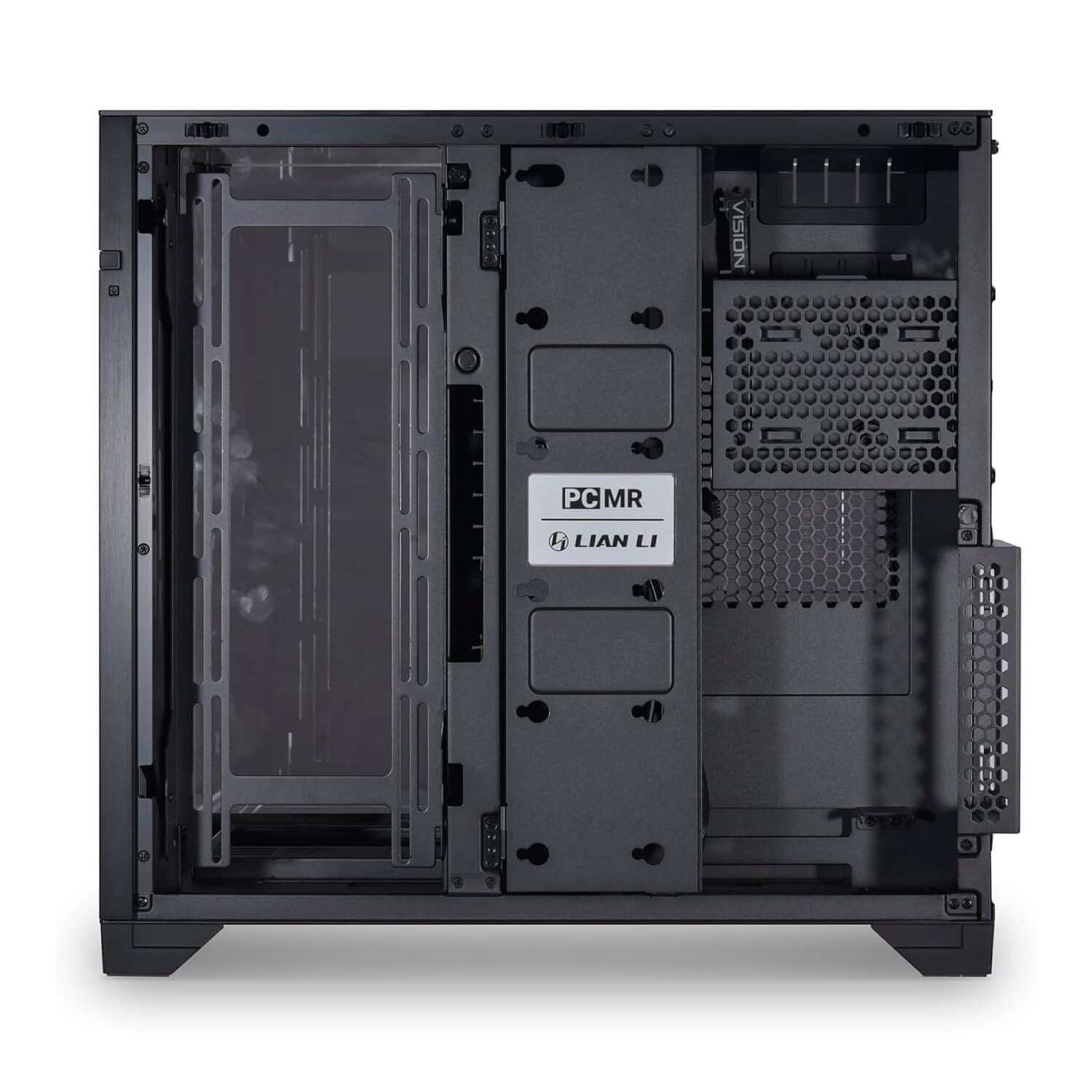 Lian-Li O11 Vision Chrome O11VC computer case in chrome color. - 1PC.co.il