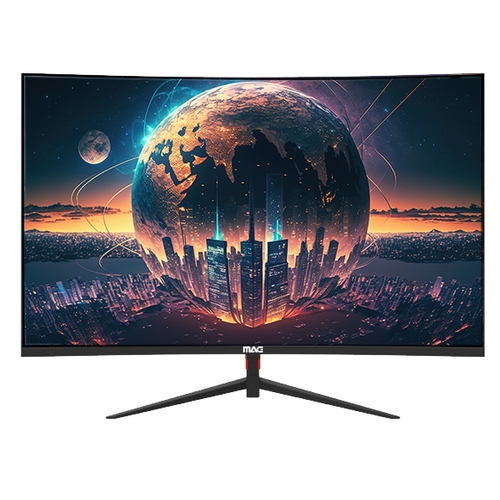 Curved gaming monitor MAG 23.8" FHD C24F100Y. - 1PC.co.il
