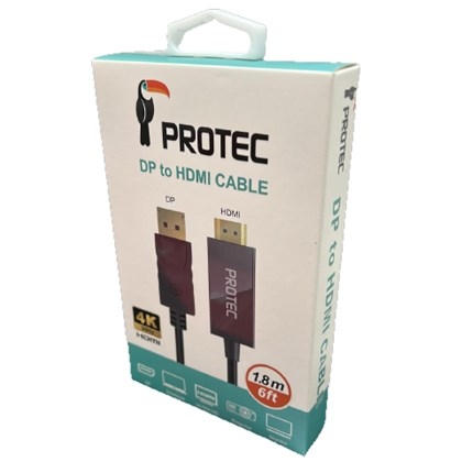 כבל PROTEC 1.8 מ TYPE C ל HDMI 4K - א&א מחשבים וסלולר
