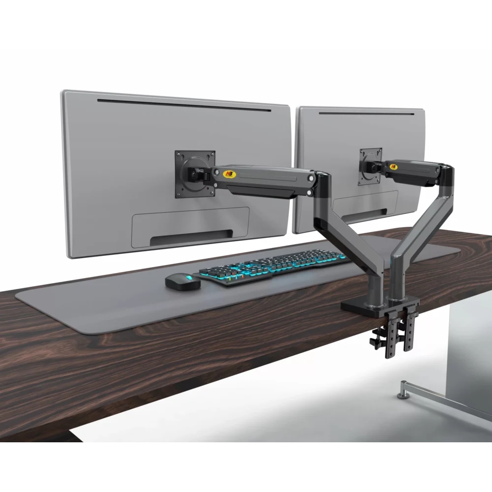 North Bayou NB-G35 22''-32'' Dual Monitor Arm Mount with Gas Spring ...