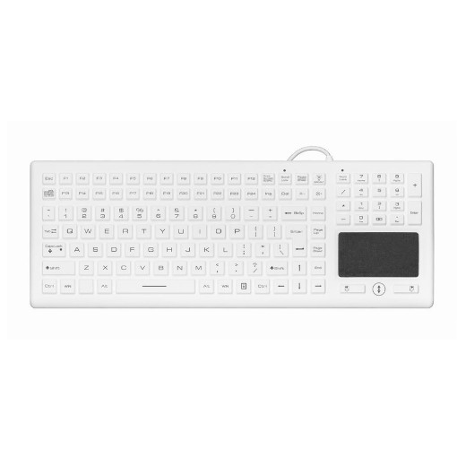 Industrial IP68 Silicone Medical Keyboard with Touchpad HEB/ENG - 1PC.co.il