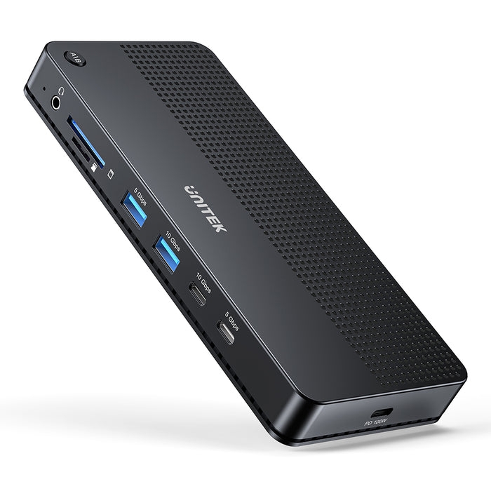 תחנת עגינה Unitek Universal Dual 4K KVM Docking Station - א&א מחשבים וסלולר