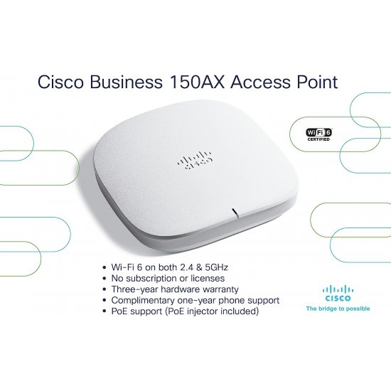 Cisco Business Wireless 150AX CBW150AX-E-EU Wireless Access Point ...