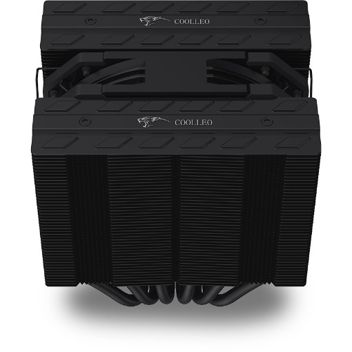 Coolleo Etian FF135 Pure Black CPU Cooler cooling for processor. - 1PC ...