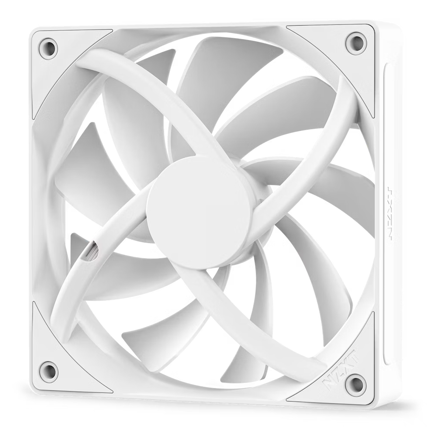 NZXT F120Q Quiet Airflow Fan 120mm White RF-Q12SF-W2. - 1PC.co.il