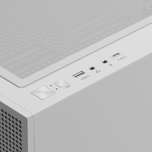 GAMDIAS TALOS M3 MESH WH Mid-Tower E-ATX computer case with 3 white ...