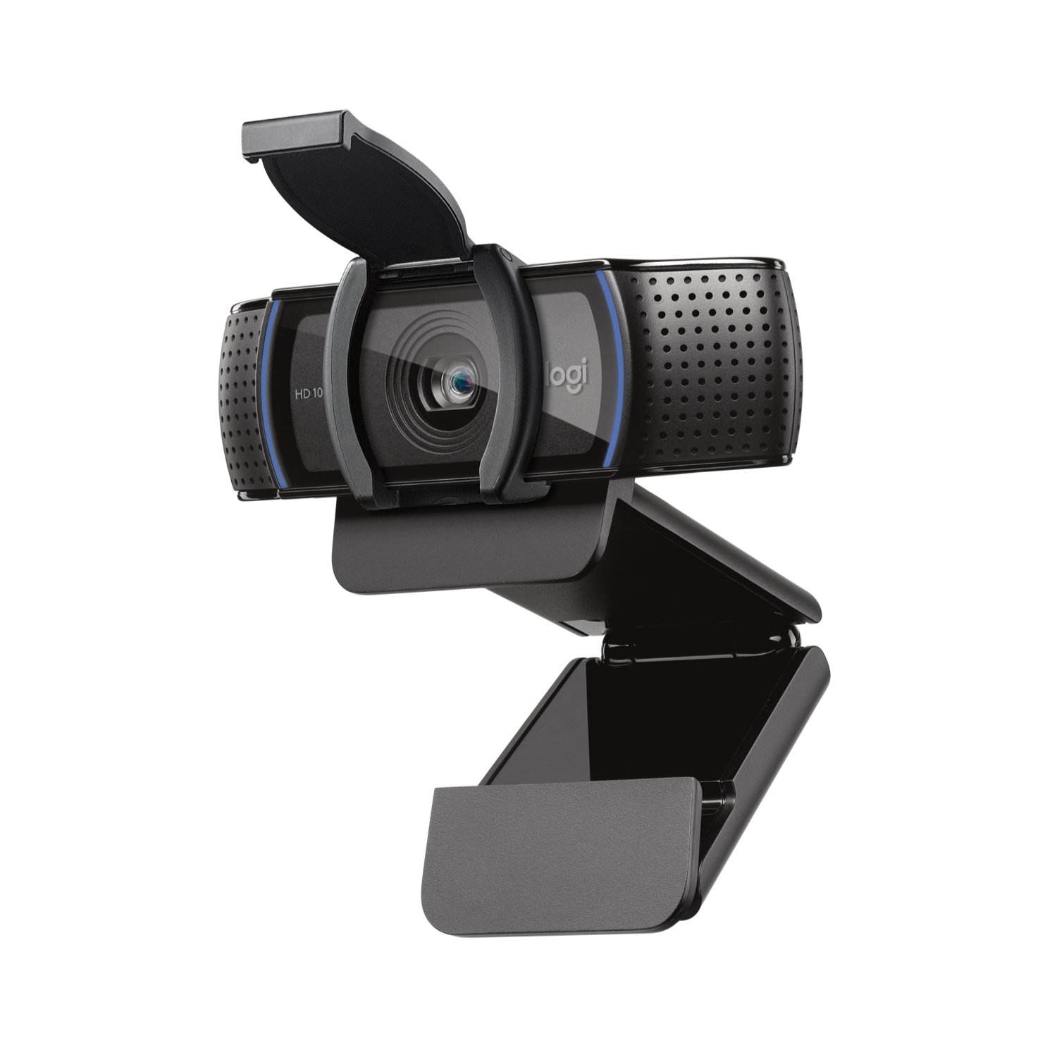 Logitech C920S Pro webcam with full HD glass lens, dual microphone, and ...