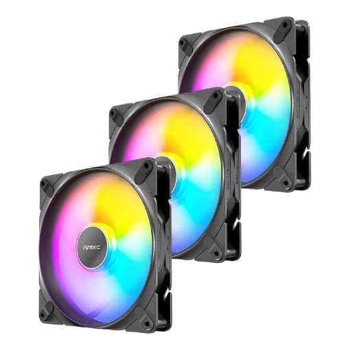 Antec Tranquil 140mm ARGB PWM fans x3 in black. - 1PC.co.il Antec Tranquil 140mm ARGB PWM fans x3 in black. - 1PC.co.il