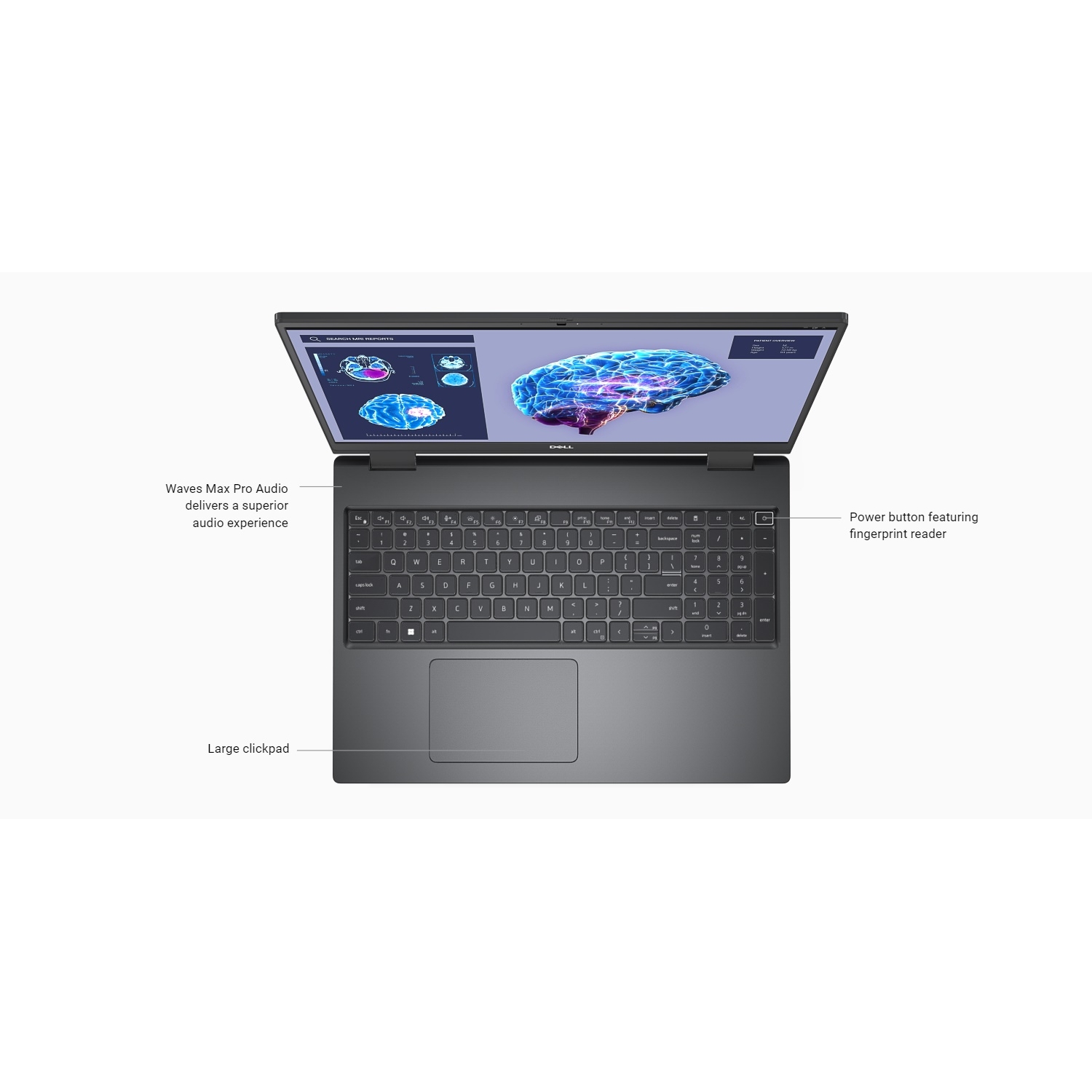 DELL Precision 7680 M7680-9337 laptop in black color. - 1PC.co.il