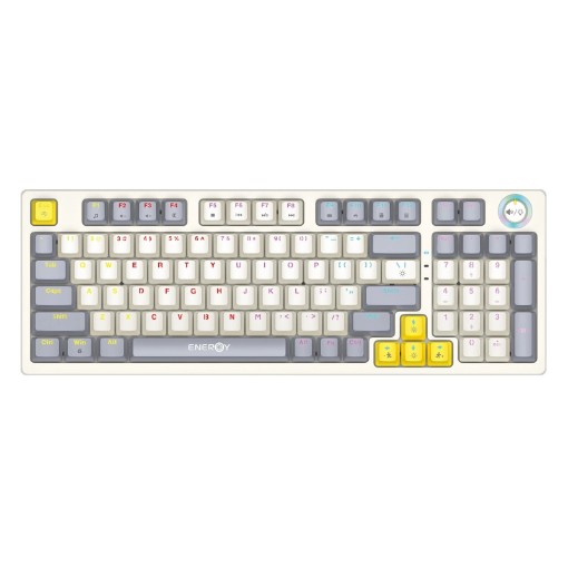 Wired gaming keyboard EG211 Energy in white color. - 1PC.co.il