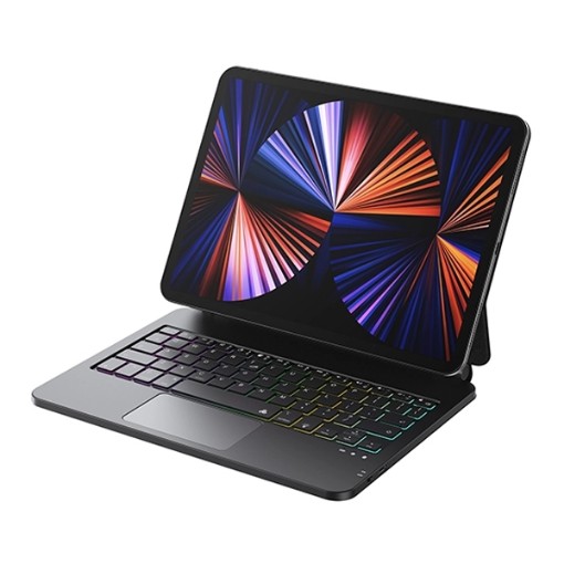 Wireless magnetic keyboard with RGB lighting for iPad Air 13 M4 by ...