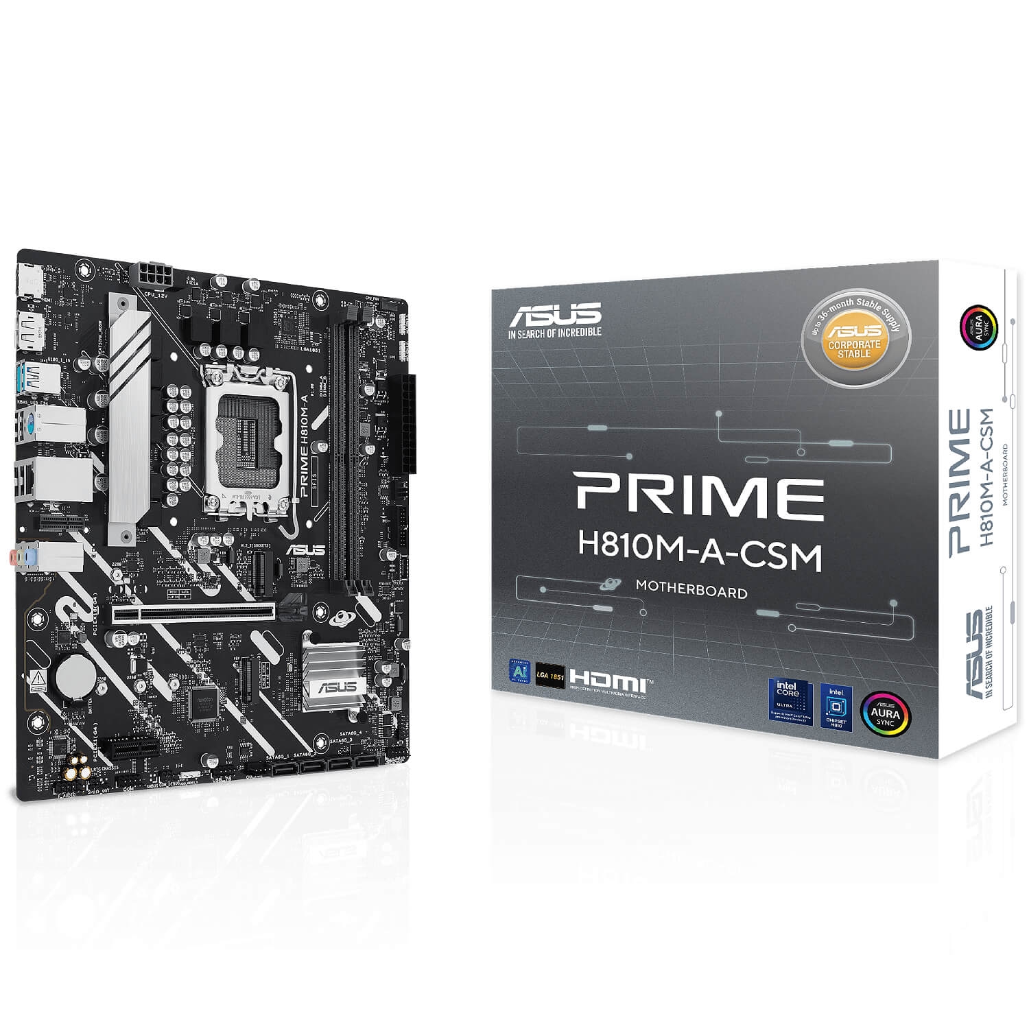 ASUS PRIME H810M-A-CSM motherboard. - 1PC.co.il